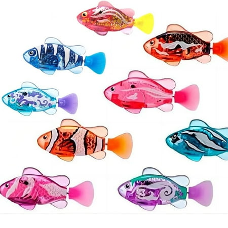 Pet Cat Toy LED Interactive Swimming Fish Toy for Cat Glowing Electric ...