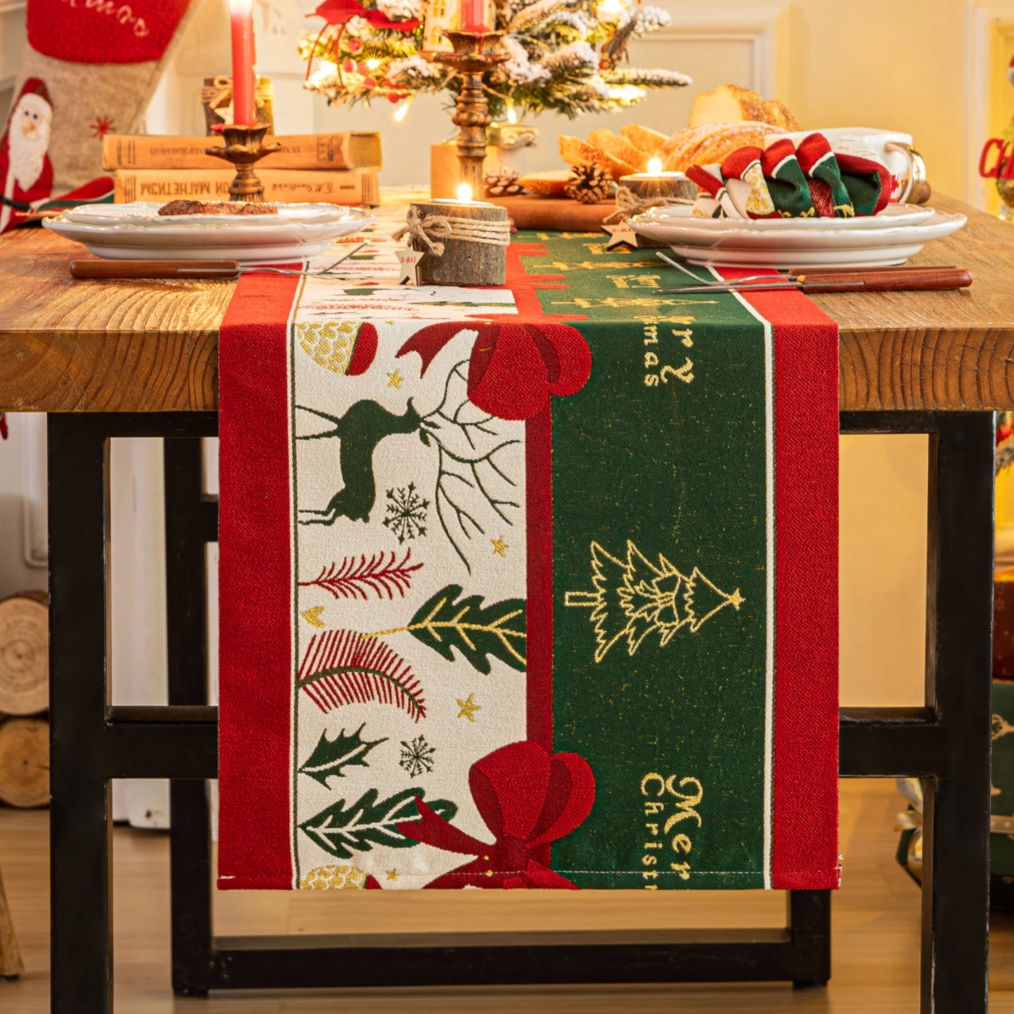 Click here for Christmas Table Runner  Winter Christmas Decoratio... prices