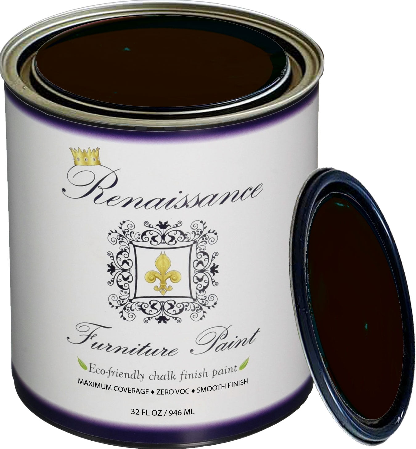 Renaissance Chalk Finish Paint Arabian Coffee Quart 32oz Chalk renaissance-chalk-finish-paint-arabian-coffee-quart-32oz-chalk