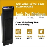 Envion Ionic Pro Platinum Air Purifier for Office Space, Room, Pollen ...