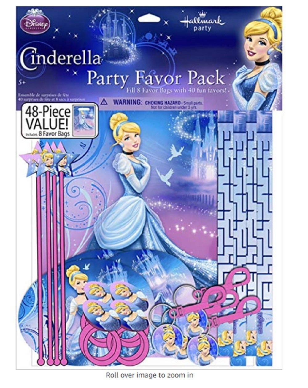 Hallmark Party Favors - Cinderella - Value Pack - 48pc Set - 2 Party ...