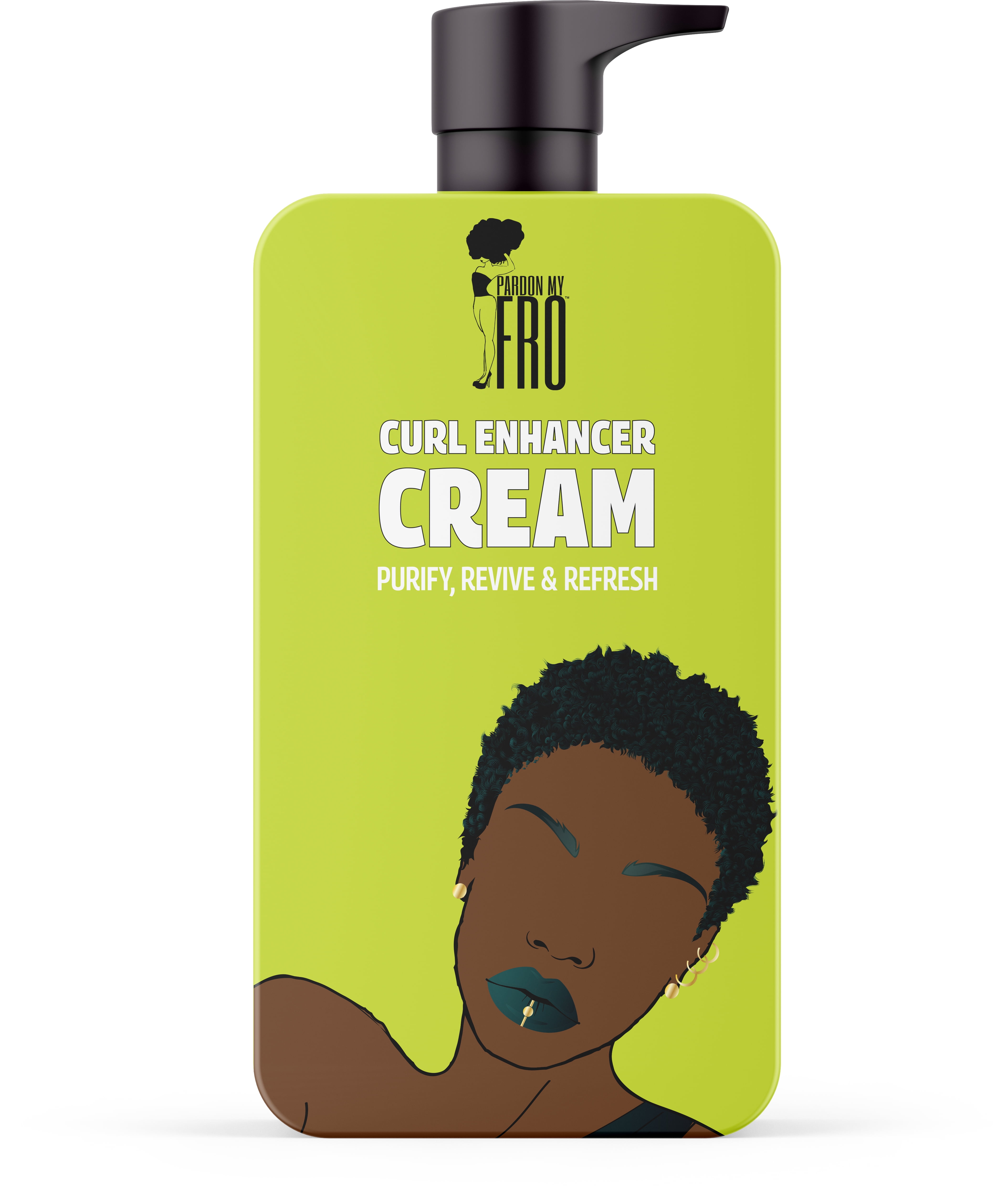 Pardon My Fro Curl Enhancing Cream 12 OZ - Walmart.com