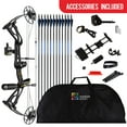 "Sanlida Archery Dragon X8 Hunting Bow and Arrows Kit/0-70lbs 18""-31 ...