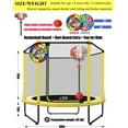 60" Trampoline for Kids, 5ft Mini Toddler Indoor & Outdoor Trampoline ...