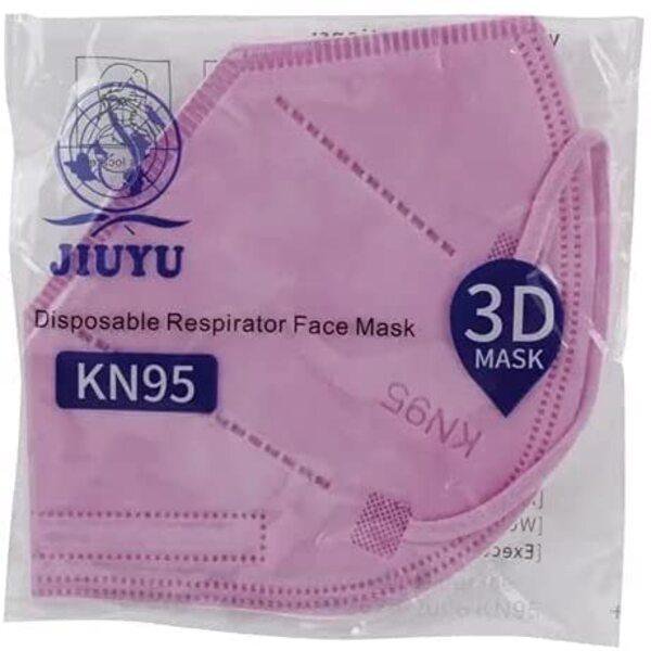 Cubrebocas Mascarilla Kn95 Rosa Con Nanotecnología 10 Piezas Jiuyu No ...