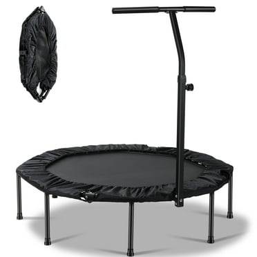 Arlopu 40'' Foldable Mini Trampoline for Adults, Fitness Rebounder ...