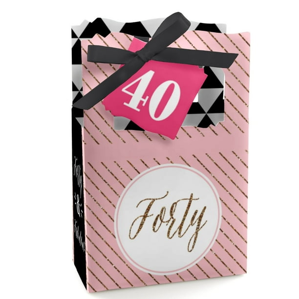 Chic 40th Birthday Party Favor Boxes Set Of 12 Walmart chic-40th-birthday-party-favor-boxes-set-of-12-walmart