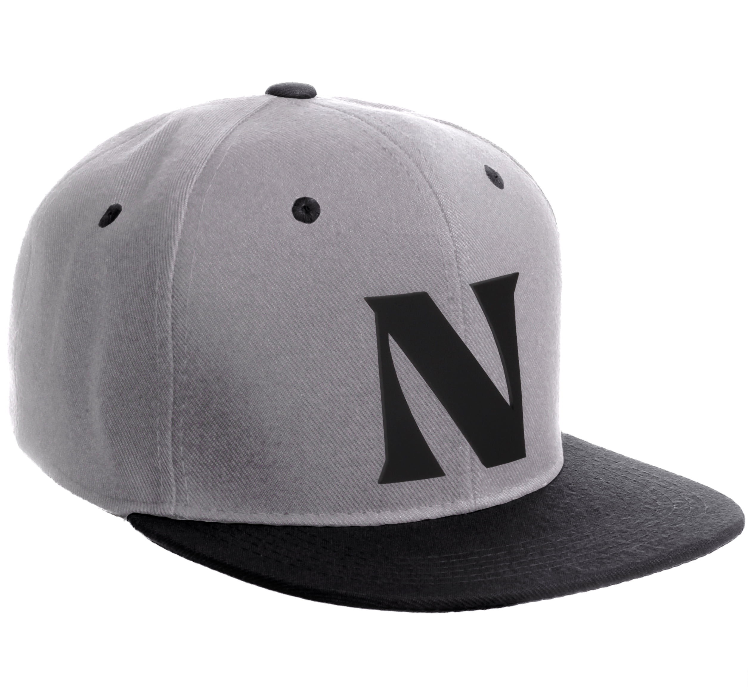 Daxton Classic Snapback Hat 3D Capital Alphabet Letters Flat Bill Visor ...