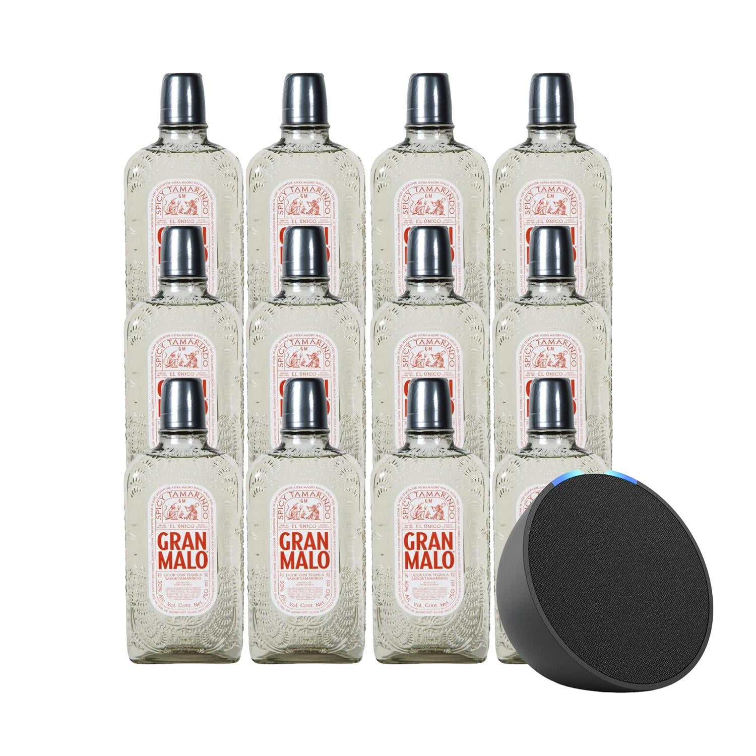 Pack de 12 Licor de Tequila Gran Malo Tamarindo 750 ml + Alexa Echo Pop ...