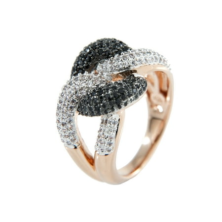 Forever Last 18 kt Gold Plated Women's Cz Love Knot Ring - Walmart.ca