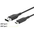 Auto Drive USB-C to USB-A, 3ft, Charging & Data Sync Cable, PVC, Black ...