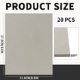 20 Pcs Chipboard (80PT) - 8.5" x 11" Gray Thick Kraft Board,Book Board ...