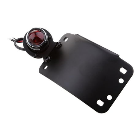 CURVED Motorcycle Side Mount Holder LED Tail Light BOBBER | Walmart Canada