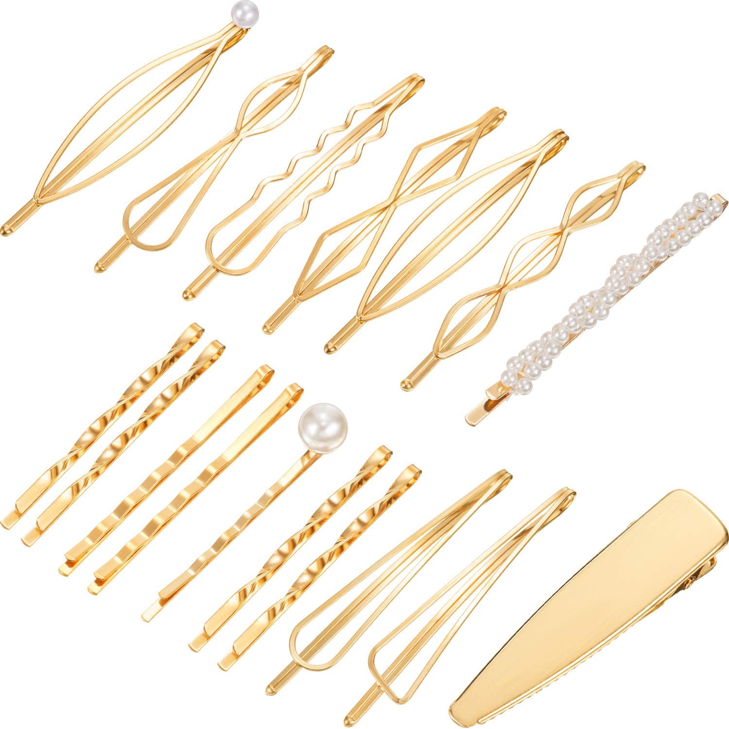 Click here for Chlua 17 Pcs Hair Clip Geometric Hairpins Metal Ha... prices