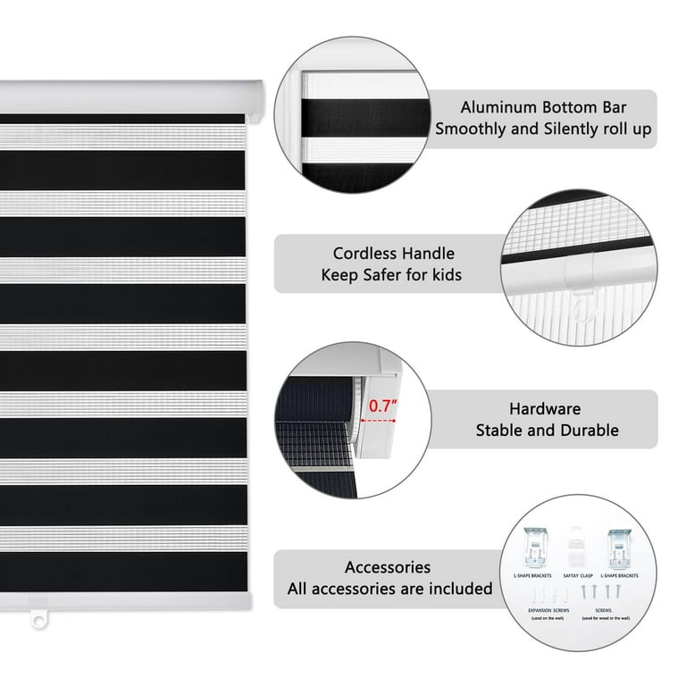 Office Blinds Black And White