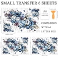 6 Sheets 6 Styles PVC Waterproof Decorative Stickers Self Adhesive ...