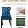MOONMISS Dining Chairs 2-Pcs Set, High-end Velvet Upholstered Accent ...