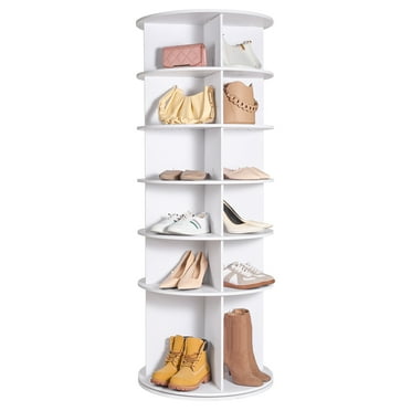 Magic Union 7 Tier Rotating Shoe Rack Tower, Spinning Shoe Display Lazy ...