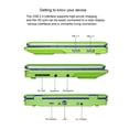 Goldengulf, Green Portable Mini Laptop for Kids Android 12, 32GB ...