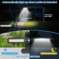Solar Motion Sensor Lights with Clip | 400 Lumens Outdoor Security ...