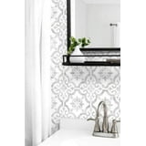 Wallquest, Inc. Luxe Haven Porto Tile Peel and Stick Wallpaper Harbor Mist - Walmart.com
