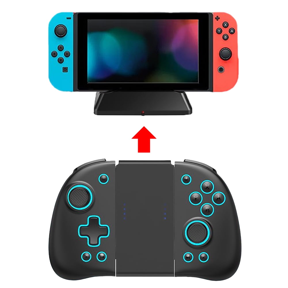 [Negro] LinYuvo switch pro inalámbrico balancín metal interruptor RGB juego OLED [KS47-1 ...