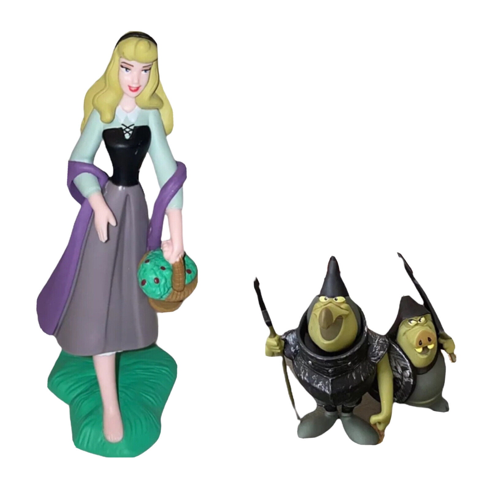 Sleeping Beauty Purple Aurora & Goons Guards Cake Topper PVC Figure ...