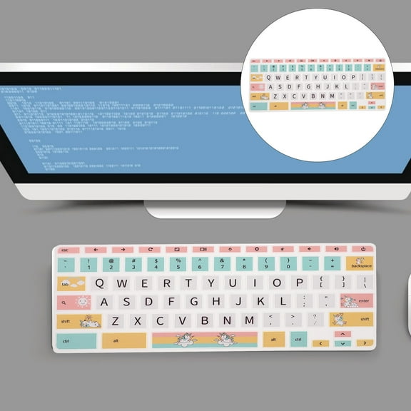 Uxcell English Keyboard Stickers Glow in the Dark Luminous Keyboard ...
