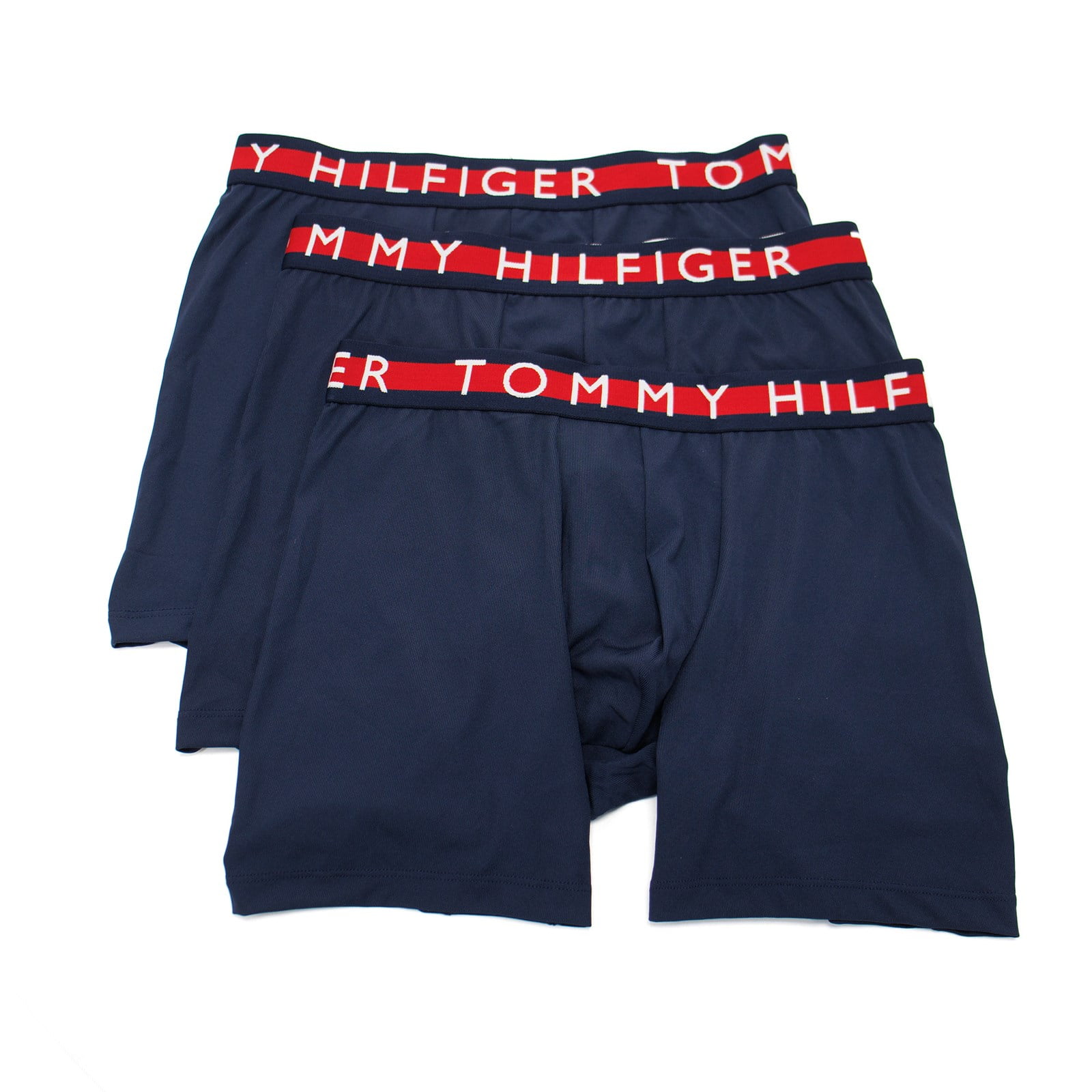 Tommy Hilfiger Men's Micro Rib Boxer Briefs 3 Pack, Dark Navy,S - US ...