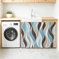 Abstract Stripes Cabinet Curtains for Kitchen 11"W x 13"L, Geometric ...