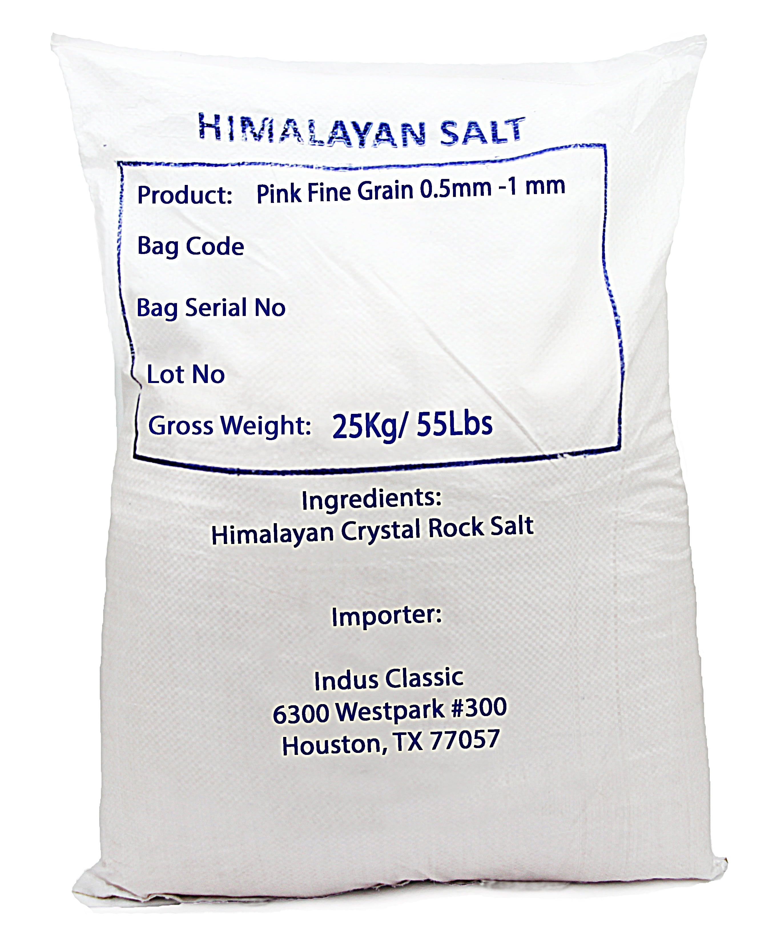 IndusClassic Bulk 55 lbs Authentic Pure Natural Halall Unprocessed ...