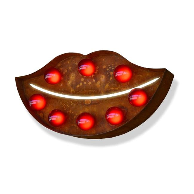 Iconics Indoor & Outdoor Small Red Lips Icon Marquee Light Sign ...