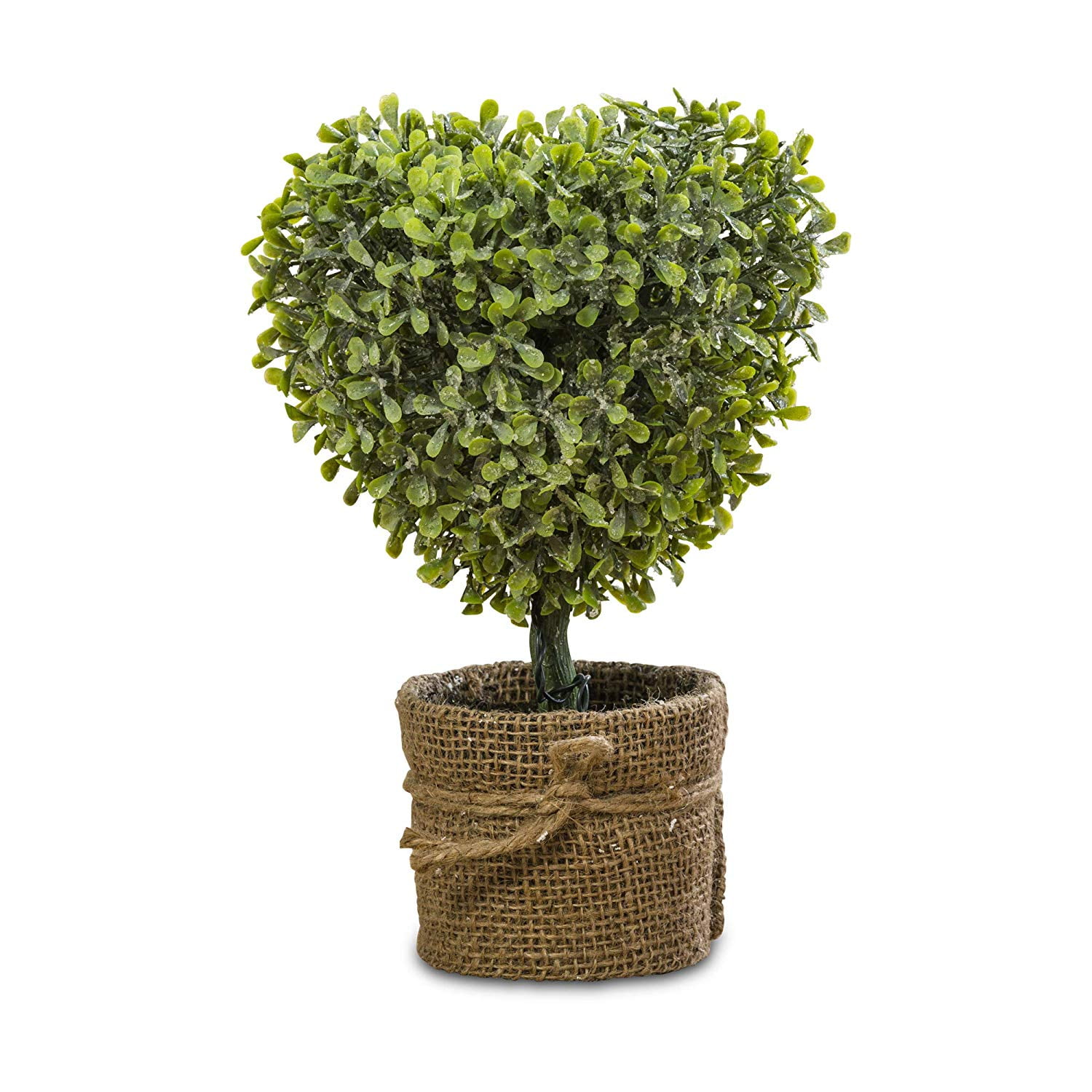 French Country Style Heart Shaped Faux Topiary Tree, Realistic Boxwood ...
