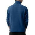 Ahabrexf Shirts for Men,Men's Button Shirt Solid Round Neck Long Sleeve ...