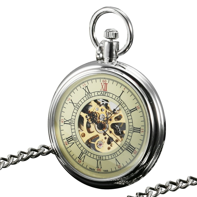 Open Pocket Watch Drawing
