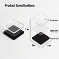 Blank Acrylic Fridge Magnets, 10 Pack 2"x2" Clear Square DIY Photo ...