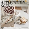 1pc Plating Porcelain Jewelry Display Plate Cosmetics Organizer Storage ...