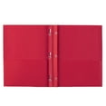 Two Pocket Folders with 3 Prong Fasteners, 25 Red Folders (47979 ...