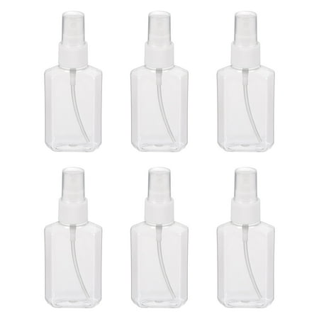 60mL Spray Bottles 6 Pack Plastic Fine Mist Refillable Dispenser Bottle ...