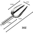 Ice Scoop,Kitchen Ice Scooper for Ice Maker,Stainless Small Ice Scooper ...