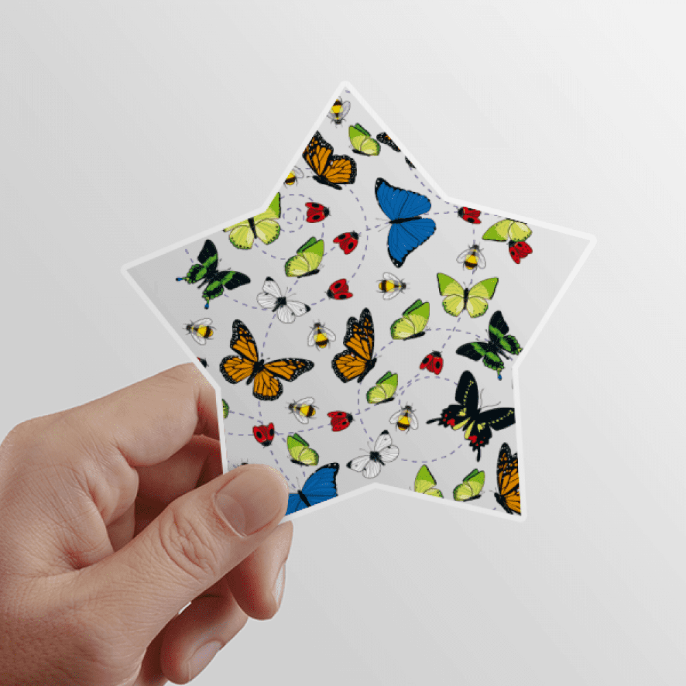 Different Sizes of Flying Star Sticker Paster Vinyl Car Tags Decoration ...