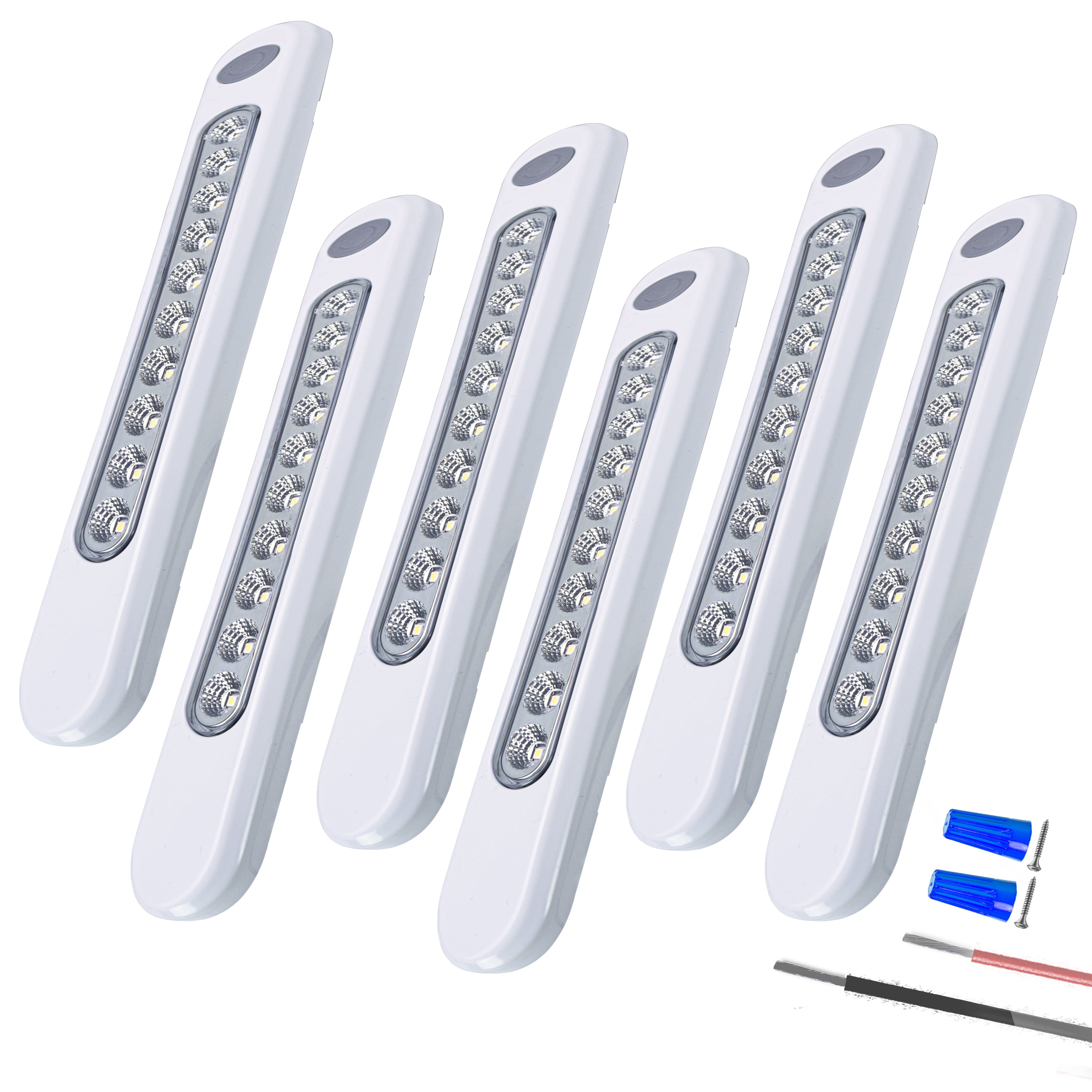 Leisure LED Cabinet Lights 10-LED 12V Closet Lights with ON/Off Switch ...