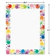 Current Handprint Frame Kids Party Letter Papers - Set of 25 Stationery ...