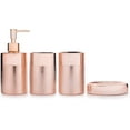 Watson Bathroom Accessories - Pink Rose Ceramic Bathroom Accessory Set ...