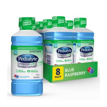 Pedialyte Electrolyte Solution, Unflavored, 8 bottles, 1 liter each ...