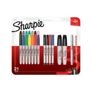 Click Sharpie Retractable Permanent Markers, Ultra Fine Tip, 8 Assorted ...