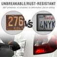 Walmart's 2-Pack Clear Smoked License Plate Cover and Frame, UV ...