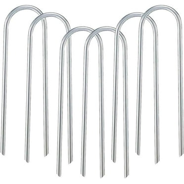 MySit 60 Pack 12" Ground Rebar Stakes Heavy Duty J Hook Ground Anchors ...