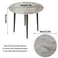 Wisfor Sintered Stone Round Dining Table, Modern Kitchen Table, Seats 2 ...