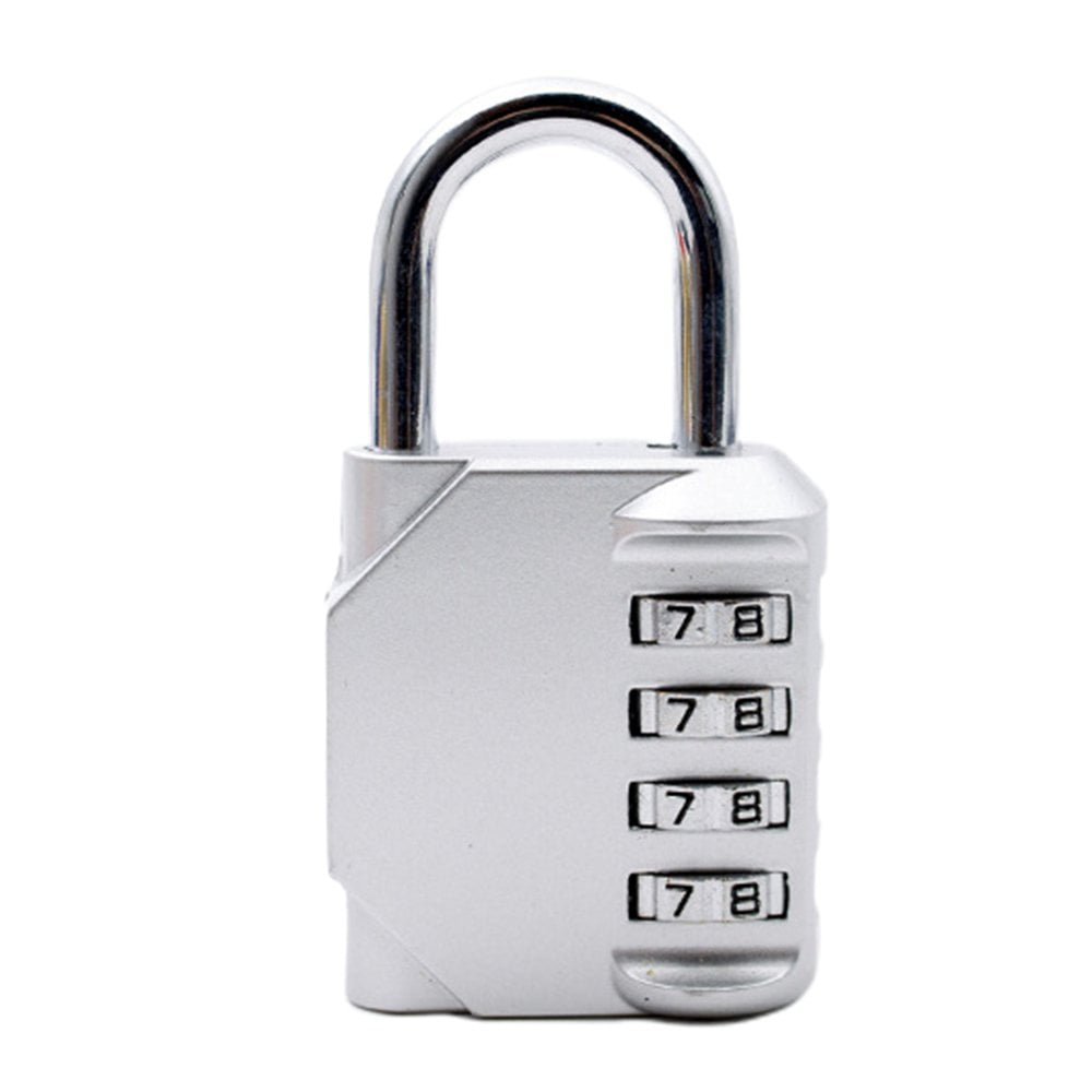 Swimming Pool Gym 4 Zinc Alloy Code Lock Industrial Password Padlock ...